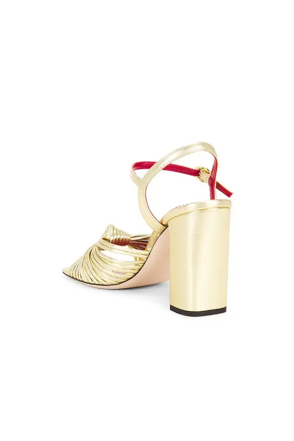 Valentino Garavani Vg Annet 90 Sandal - Antique Brass Light
