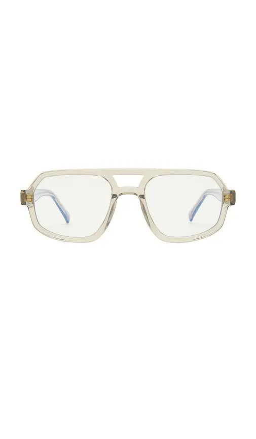 LUV LOU The Banks Blue Light Glasses - Eucalyptus