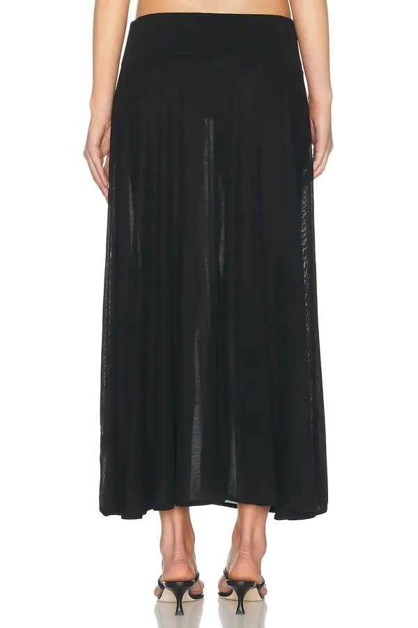 ST. AGNI Fluid Jersey Skirt