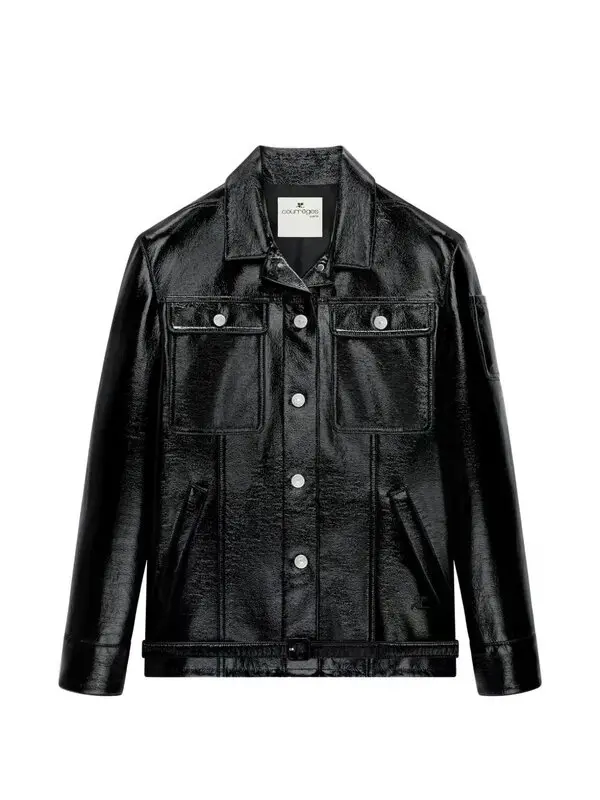 COURREGES Belted Jacket - Black