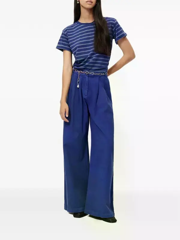 SESSUN Tamayo Button-fastening Pants - Blue