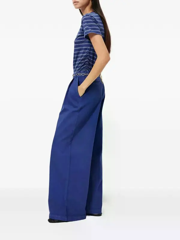 SESSUN Tamayo Button-fastening Pants - Blue