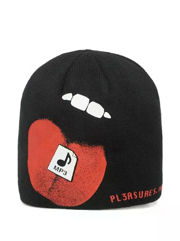 PLEASURES Piracy Skully Beanie Hat - Black