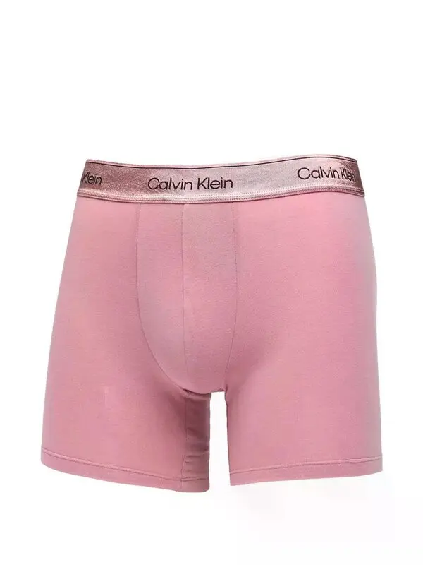 Calvin Klein Logo-waistband Boxers Set - Blue