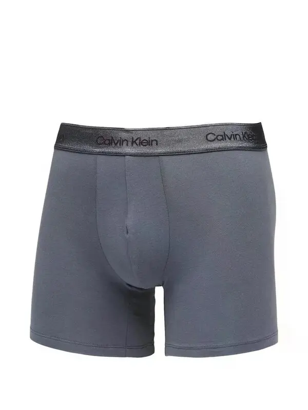Calvin Klein Logo-waistband Boxers Set - Blue