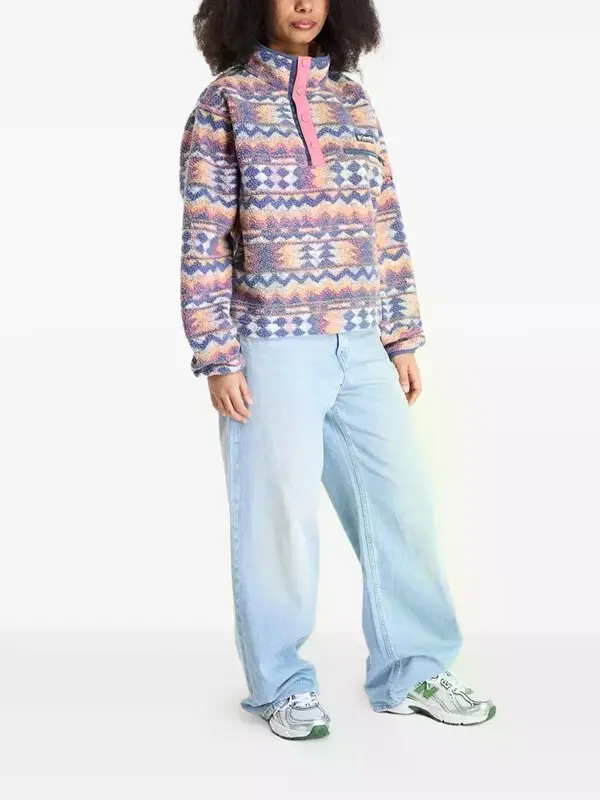 Columbia Helvetia™ Ii Cropped Sherpa Printed Fleece Sweatshirt
