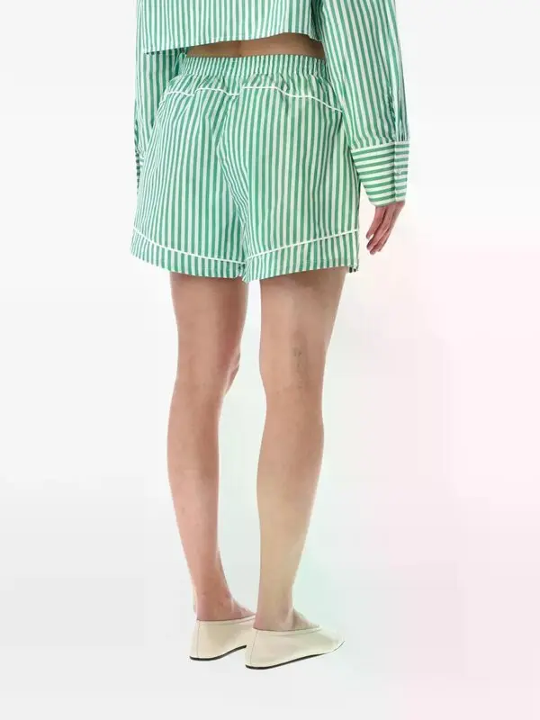 Calvin Klein Striped Pyjama Shorts - Green
