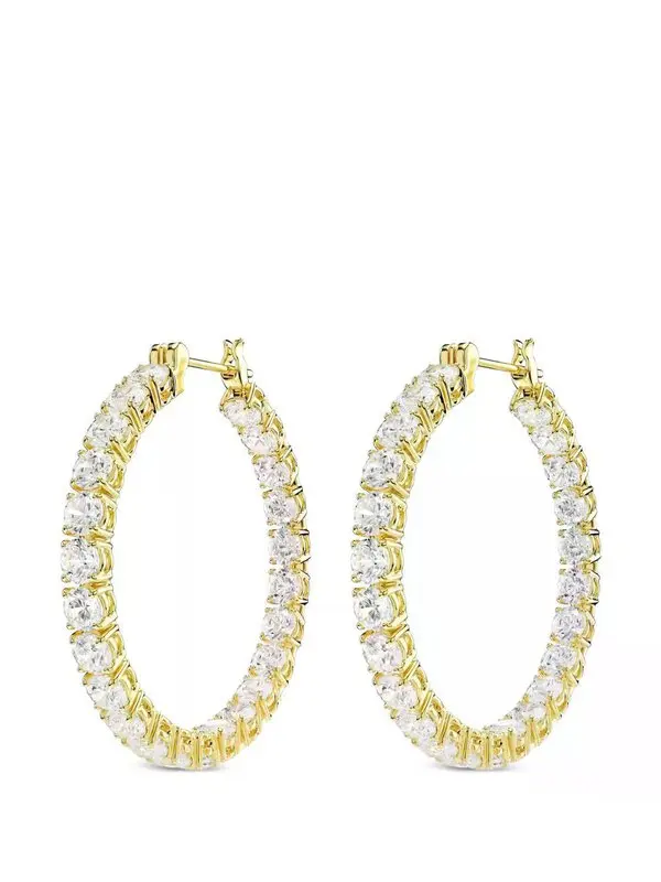 SWAROVSKI Matrix Hoop Earrings - Gold