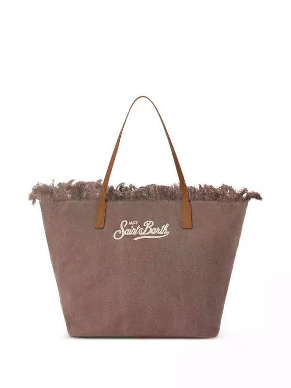 MC2 SAINT BARTH City Fringed Tote Bag - Brown