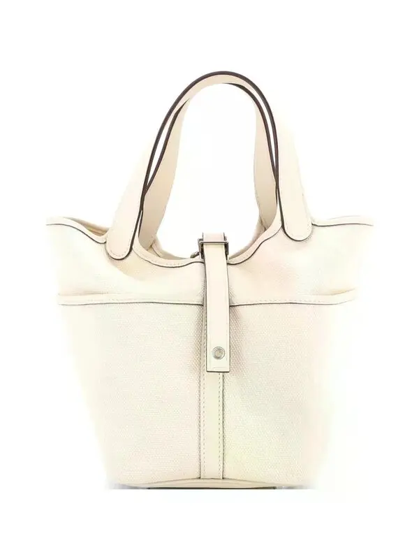 Hermès Cargo Picotin Lock Bag Canvas And Swift Pm