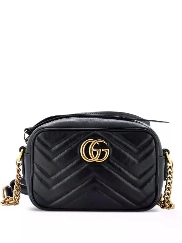 Gucci Gg Marmont Mini Crossbody Bag - Black