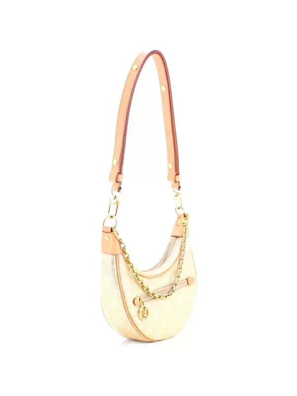 LOUIS VUITTON Loop Handbag Monogram Jacquard Canvas - Gold