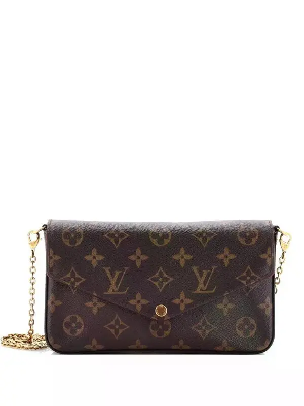 LOUIS VUITTON Felicie Pochette Monogram Canvas - Brown