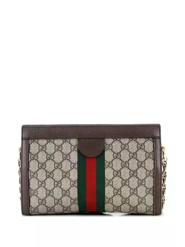 Gucci Ophidia Chain Small Shoulder Bag - Brown