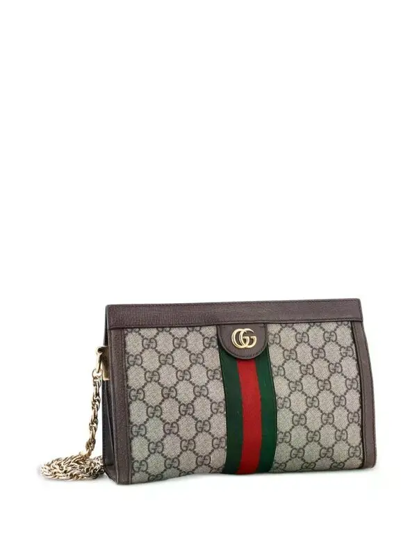 Gucci Ophidia Chain Small Shoulder Bag - Brown