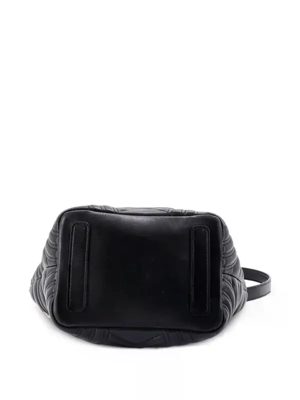 Gucci Betty Convertible Matelasse Leather Small Tote Bag - Black