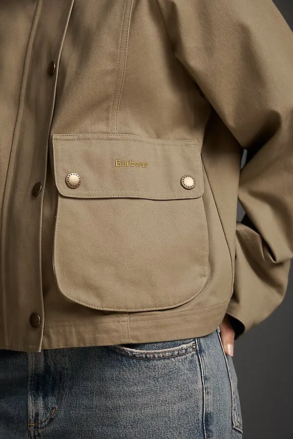 Barbour Beadnell Crop Jacket - Olive