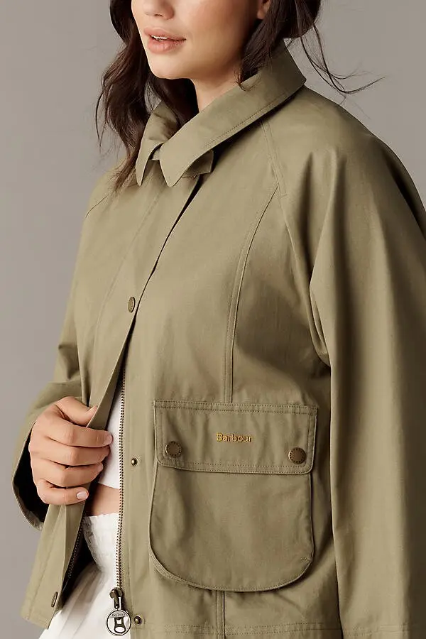 Barbour Beadnell Crop Jacket - Olive