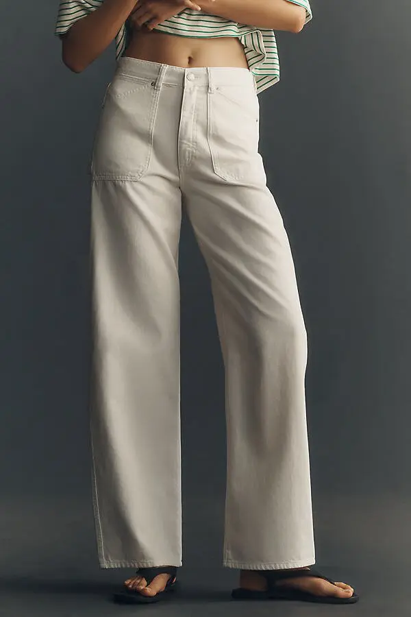 DL1961 Taylor High-rise Relaxed Barrel Jeans - White