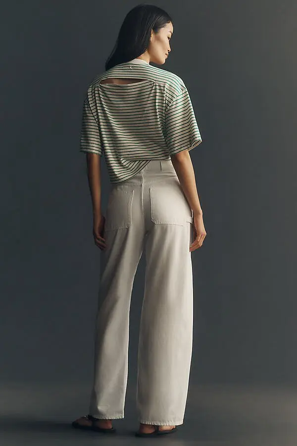 DL1961 Taylor High-rise Relaxed Barrel Jeans - White