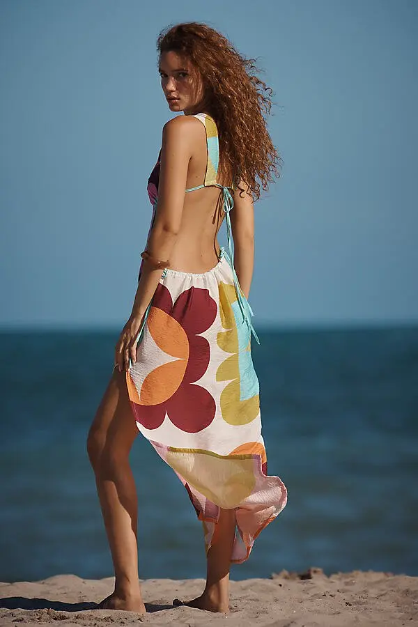 CELANDINE X Holly Clarke Mod Column Dress - Pink Pattern