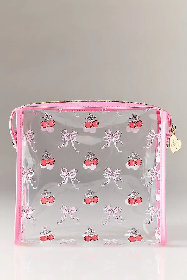 FRASIER STERLING Square Makeup Bag - Cherries  Bows