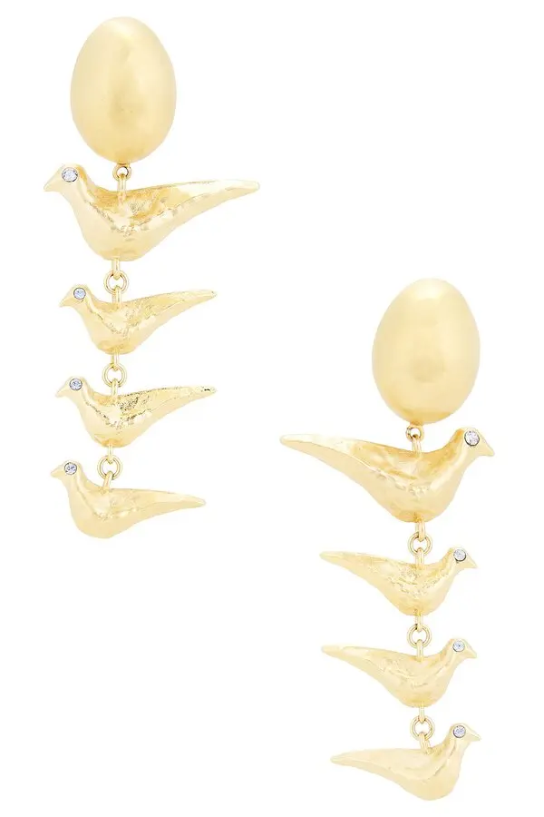Givenchy Lucky Charms Pendant Earrings - Golden Yellow