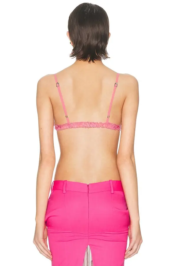 Attico Bow Lace Bra