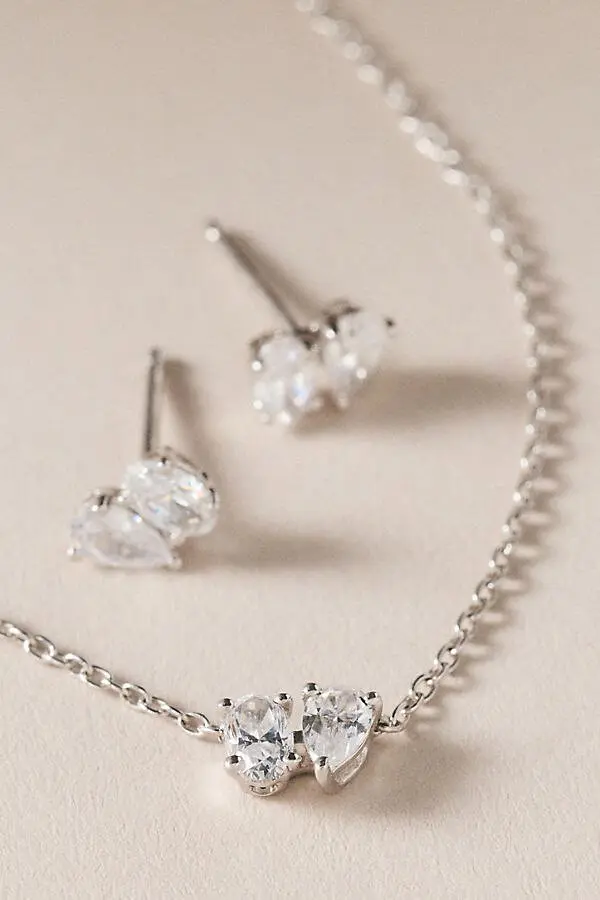 FINE DIAMONDS BY ANTHROPOLOGIE WEDDINGS Toi Et Moi Lab Diamond Post Earrings