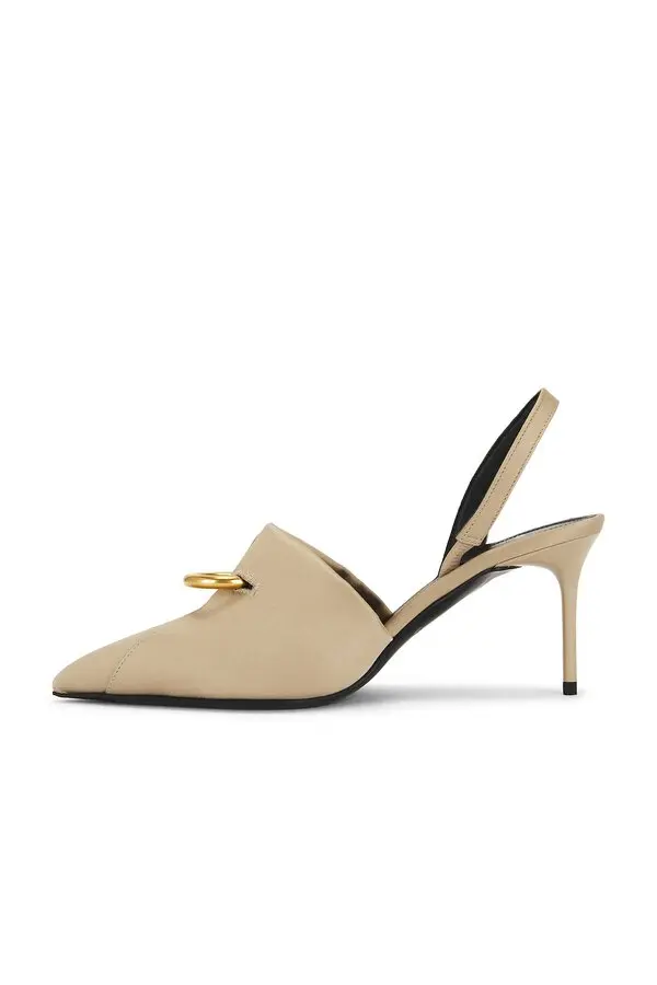Balmain Piercing Slingback Pumps - Sand