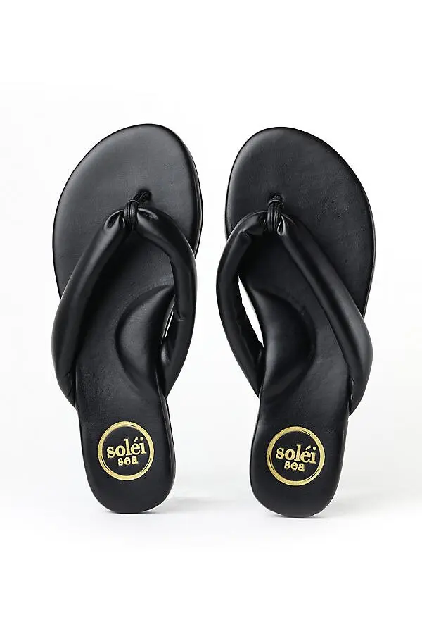 SOLEI SEA Gisel Flip-flop Sandals - Black
