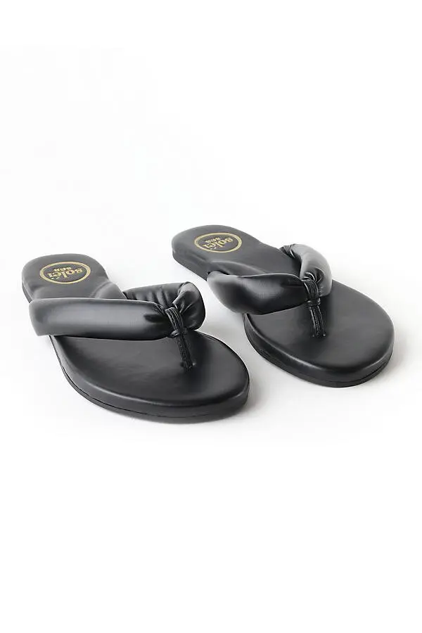 SOLEI SEA Gisel Flip-flop Sandals - Black