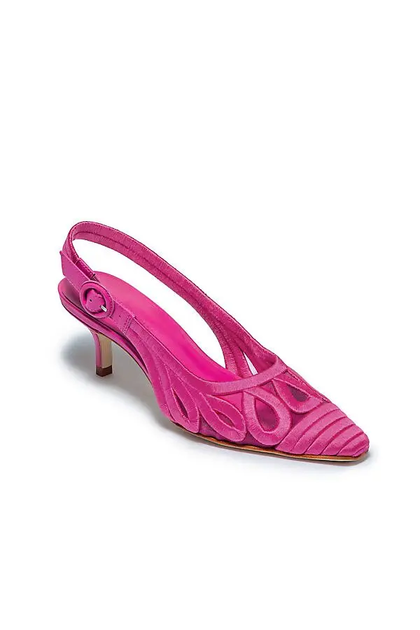 Bernardo Madinah 60 Slingback Heels - Pink