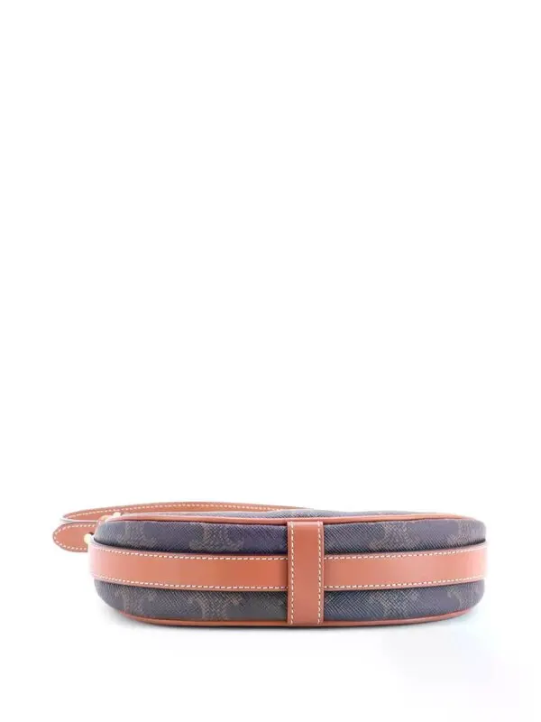 Celine Ava Bag Triomphe Coated Canvas Mini Shoulder Bag - Brown