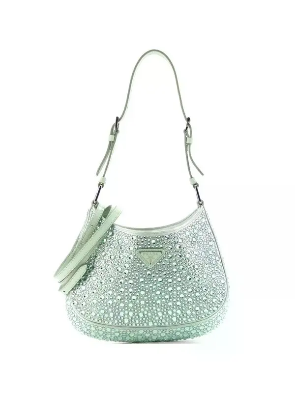 Prada Cleo Crystal Embellished Small Crossbody Bag