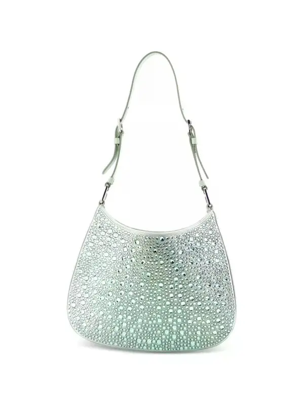 Prada Cleo Crystal Embellished Small Crossbody Bag