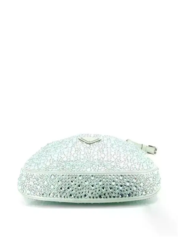 Prada Cleo Crystal Embellished Small Crossbody Bag