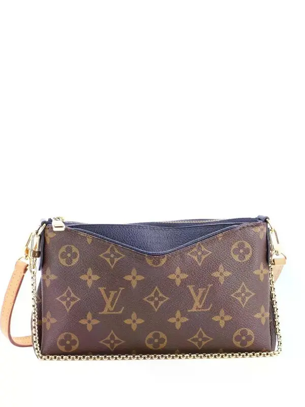 LOUIS VUITTON Pallas Monogram Canvas Clutch - Blue