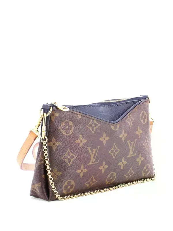 LOUIS VUITTON Pallas Monogram Canvas Clutch - Blue
