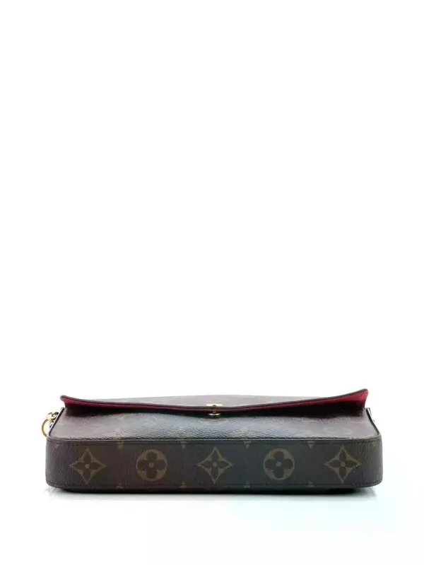 LOUIS VUITTON Felicie Pochette Monogram Canvas Crossbody Bag - Brown