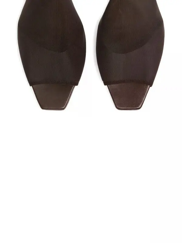 COURREGES Mesh Mule Sandals - Brown