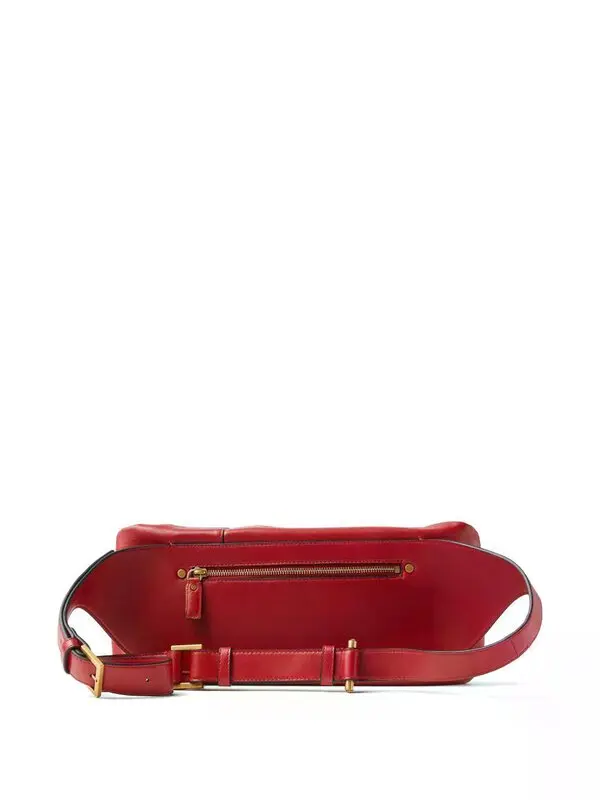 Versace Lou Nappa Belt Bag - Red
