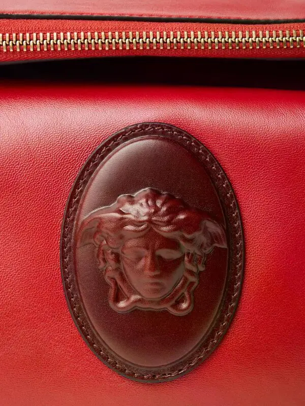 Versace Lou Nappa Belt Bag - Red
