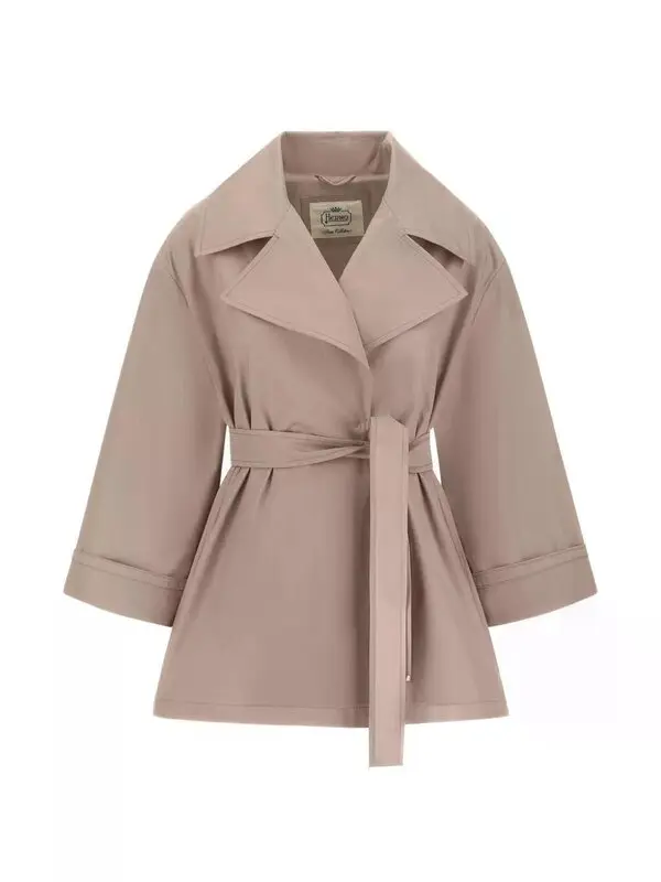 Herno Double-breasted Belted Raincoat