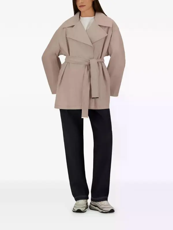 Herno Double-breasted Belted Raincoat