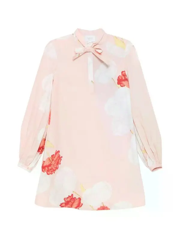 Giambattista Valli Floral-print Mini Dress - Pink