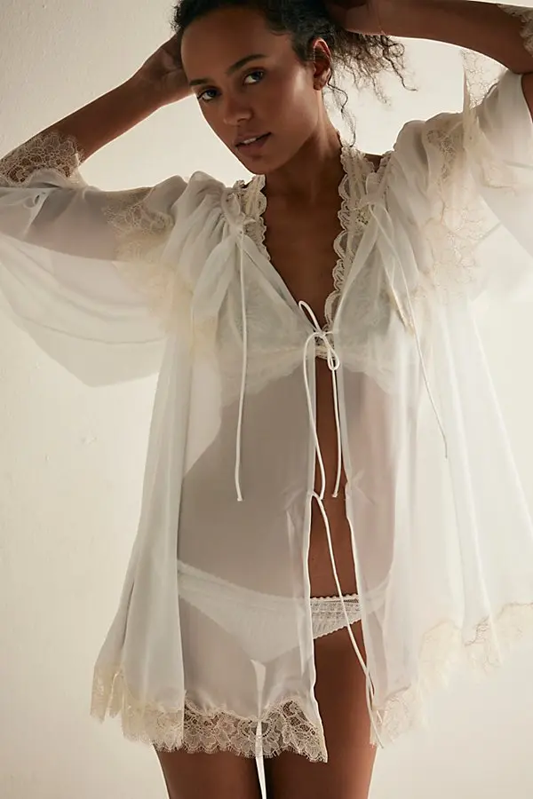 For Love & Lemons Chante Robe - Cream
