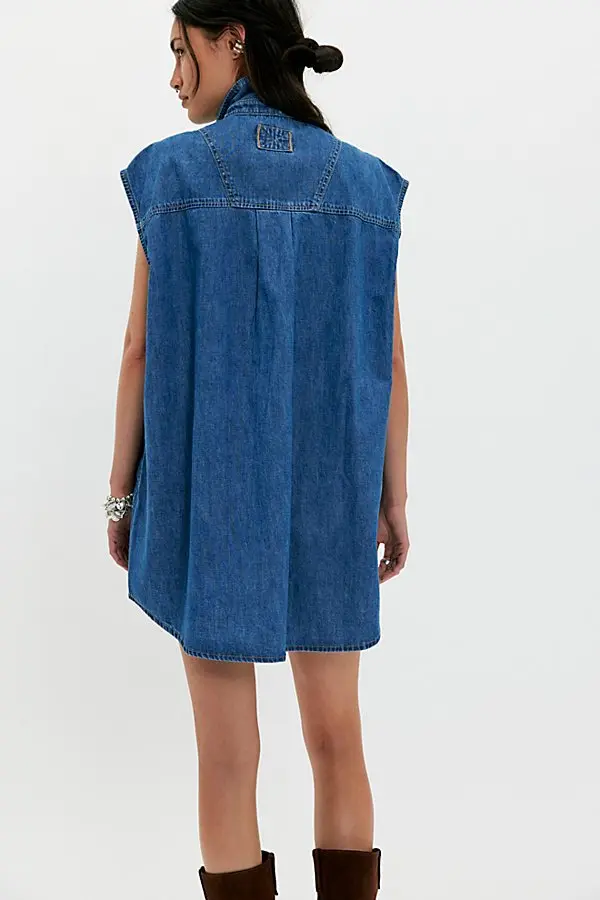 Free People We The Free Sadie Denim Top