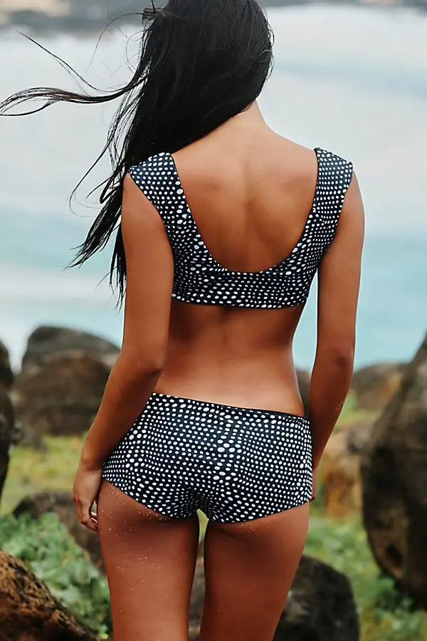 DOS GARDENIAS Bobbi Surf Boyshort Bikini Bottom