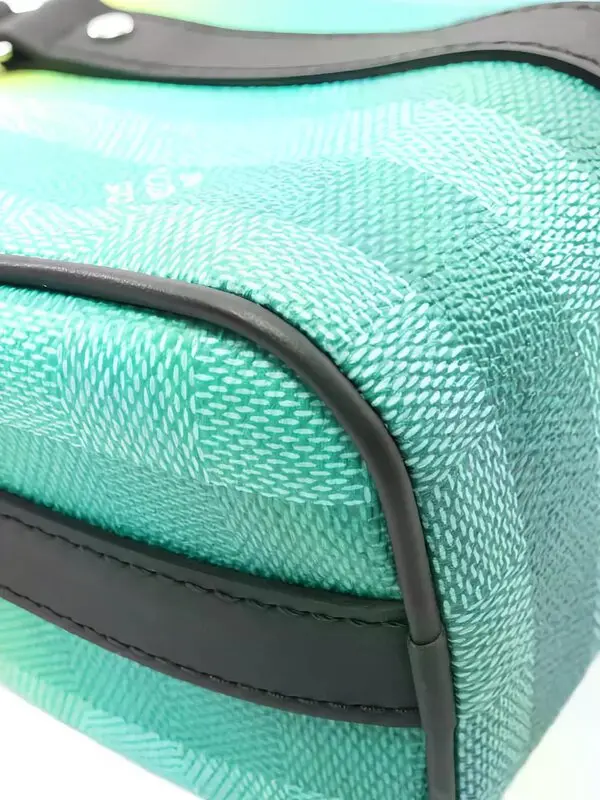 LOUIS VUITTON 2021 Xs Keepall Striped Tote - Green